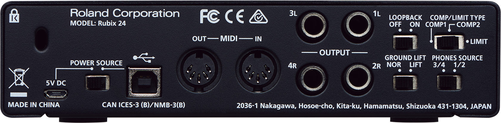Rubix24 USB Audio Interface 2in/4out with MIDI – Musos Corner